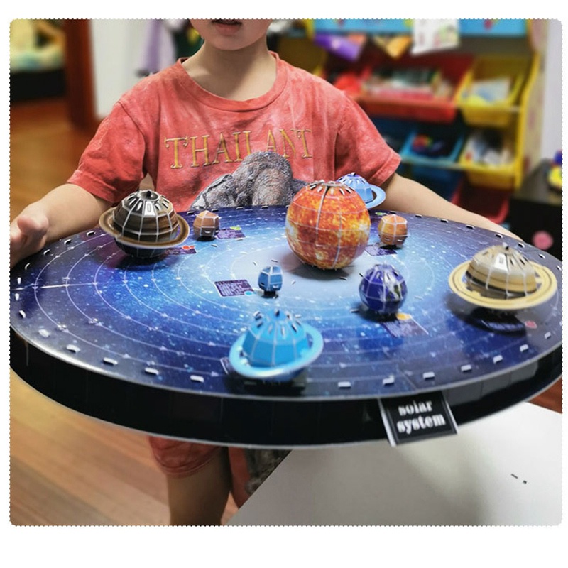 146Pcs 3D Solar System Puzzle Set Planet Board Game Paper DIY Jigsaw ...
