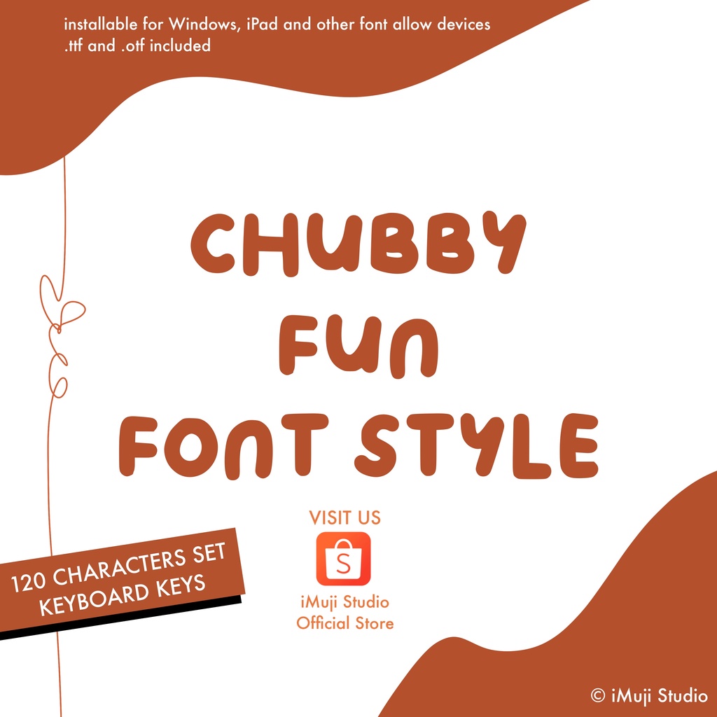 Chubby Fun Font, Downloadable Font | .ttf .otf files, Handwriting, Font ...