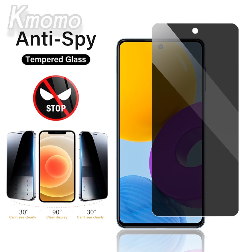 Privacy Tempered Glass Samsung Galaxy M22 M62 M52 5G M32 M30s M31s M21s ...