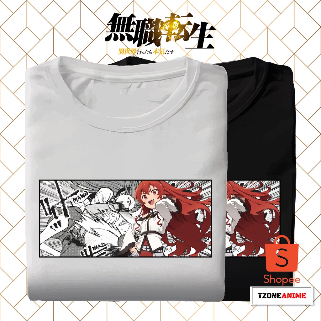 Mushoku Tensei Eris Boreas T Shirt Black White Isekai Ittara Honki Dasu ...