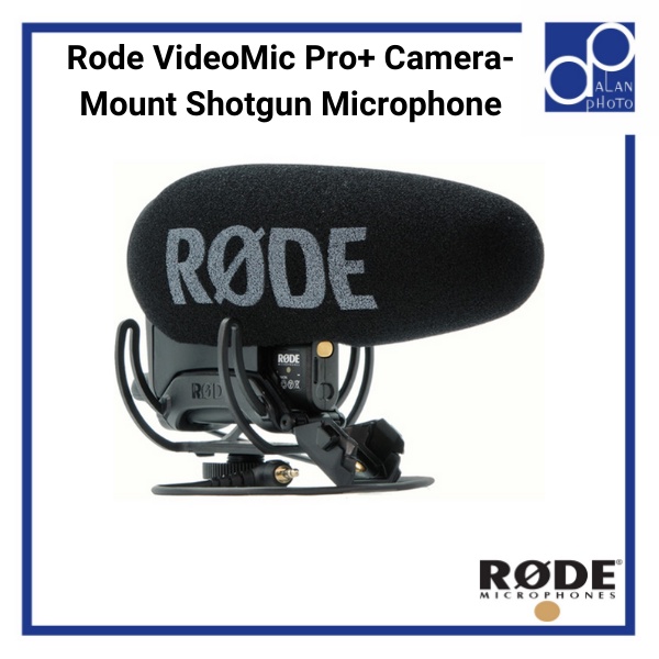 Rode VideoMic Pro+ [Videomic Pro Plus] Camera-Mount Shotgun Microphone ...