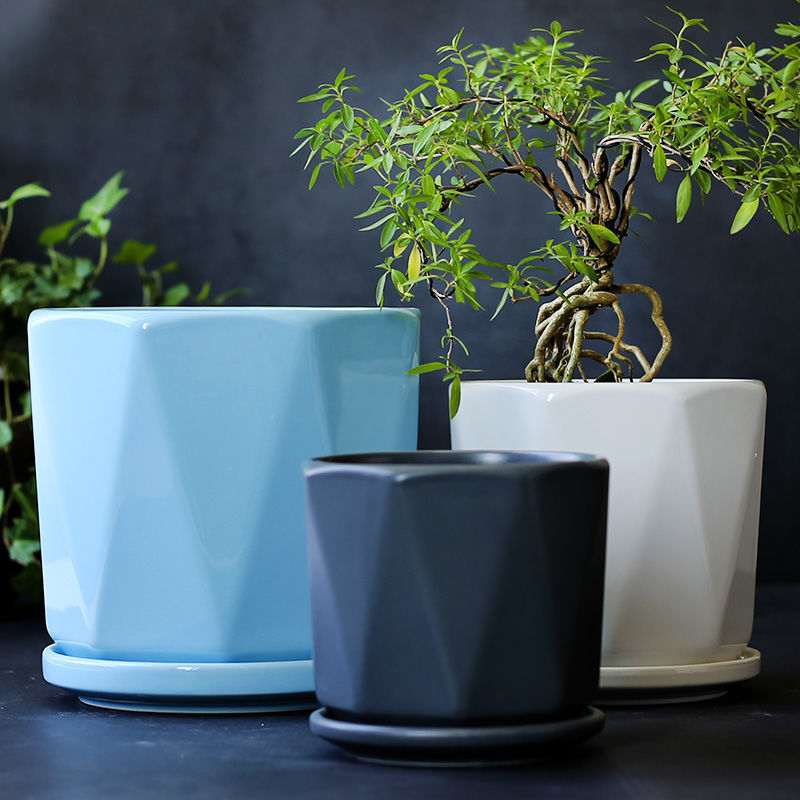 Nordic Creative Ceramic Plant Flowerpot Flower Pot / outdoor gardening ...