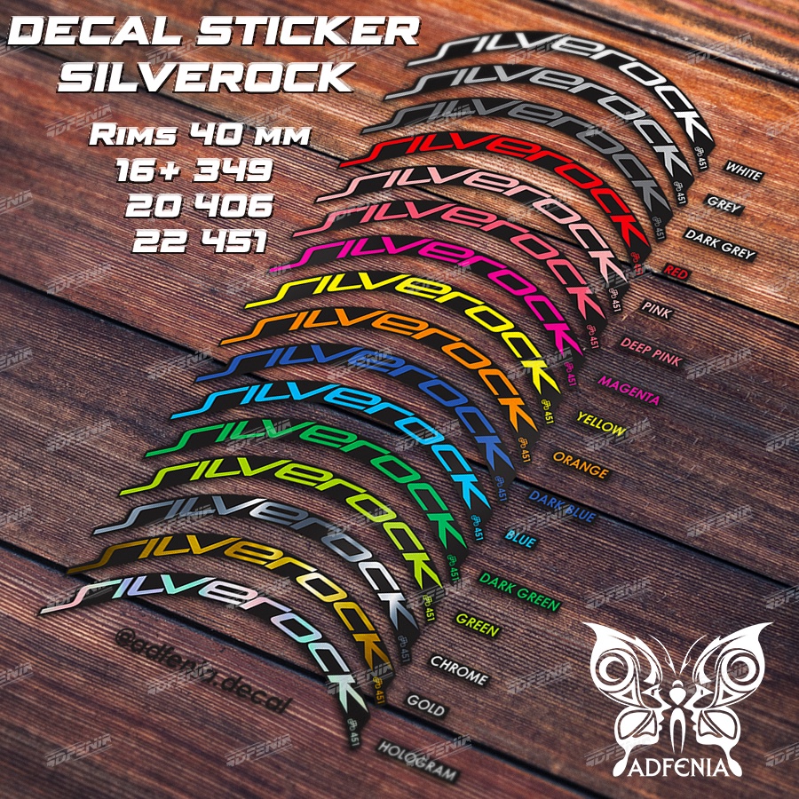 Silverock Bmx Folding Bike Decal Rims Sticker | Shopee Singapore