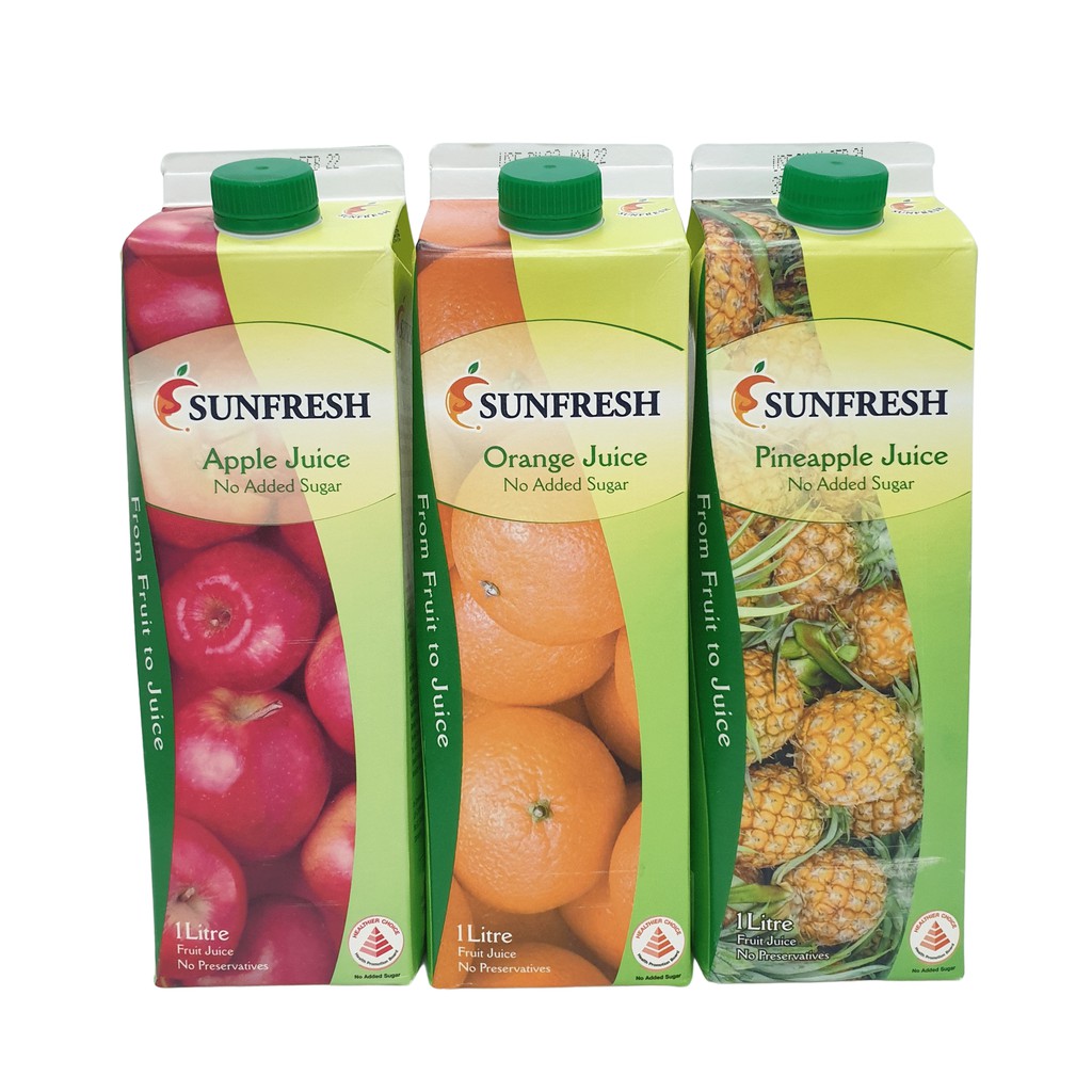 SUNFRESH Assorted Fruit Juices with No Added Sugar - 1L | Shopee Singapore
