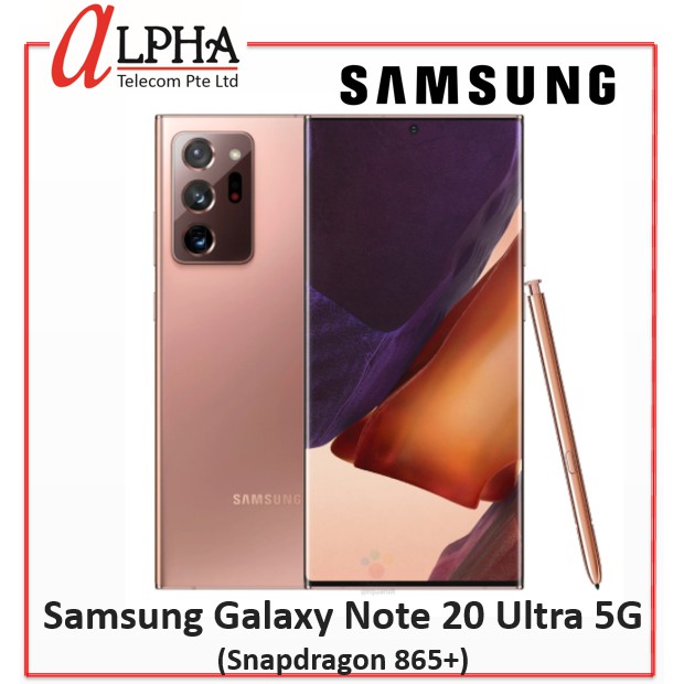*Snapdragon 865+* N9860 Samsung Galaxy Note 20 Ultra 5G (12+256GB/12 ...
