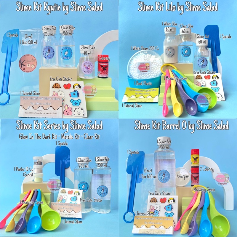 Complete slime package | Slime kit | Complete slime ingredients | Salad ...