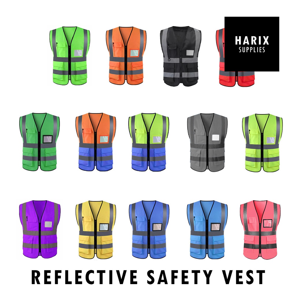Safety High Visibility Reflective Body Sleeveless Vest Jacket with ...