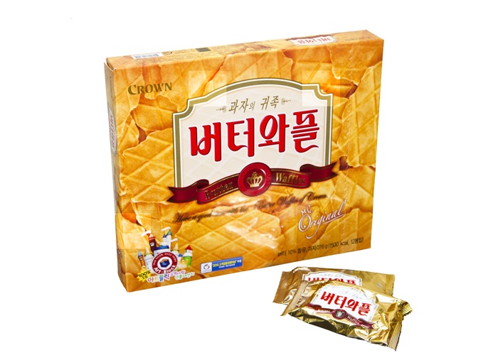CROWN Butter Waffle 10P 316g | Shopee Singapore