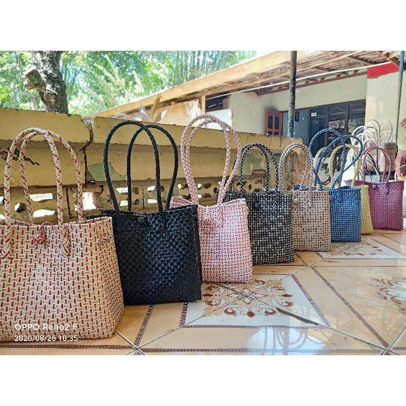 Woven Bag Suitable For Shopping To The Mall Jali Jali Jali Bag | Shopee ...