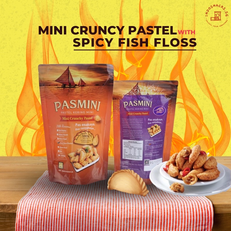 PASMINI Mini Crunchy Pastel Spicy Fish Floss 107g HALAL | Shopee Singapore