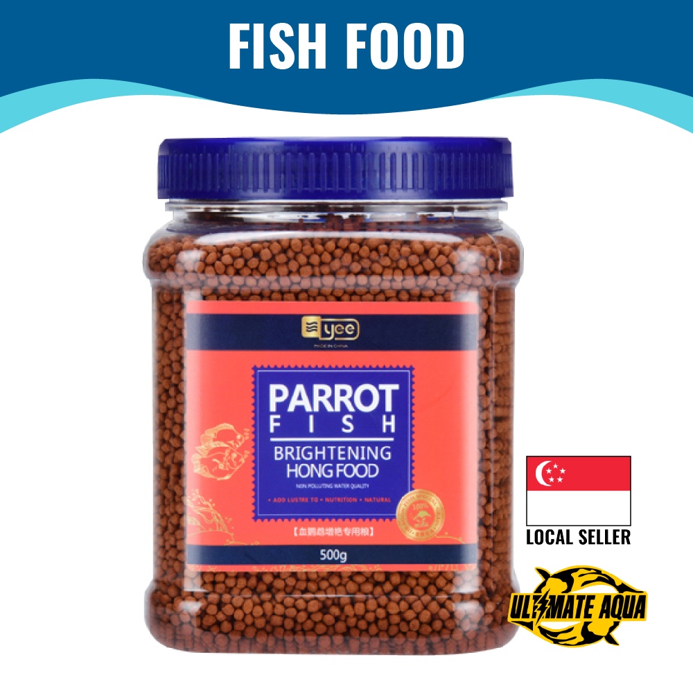YEE Parrot Fish Food Pellet, Aquarium Fish Food With Enhanced Natural ...
