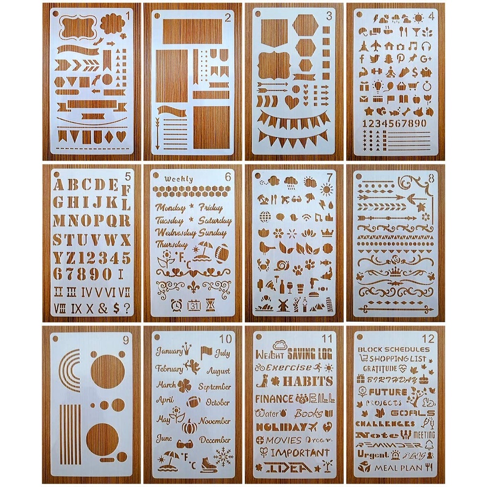 Journal Stencil Set for Dotted Journals Journalling Supplies ...