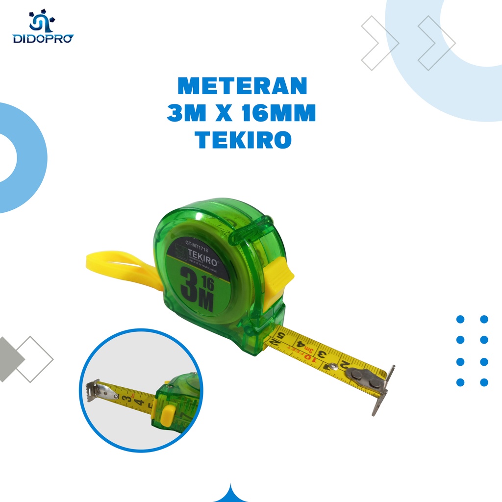 Tekiro meter 3 M Transparent - Roll Matic meter 3 meters 3M | Shopee ...