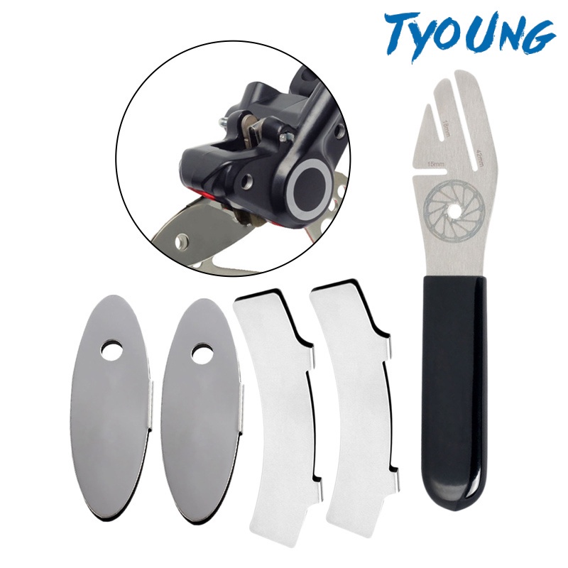 [ Bike Disc Wrench Rotor Alignment Truing Tool Adjuster with Pads ...