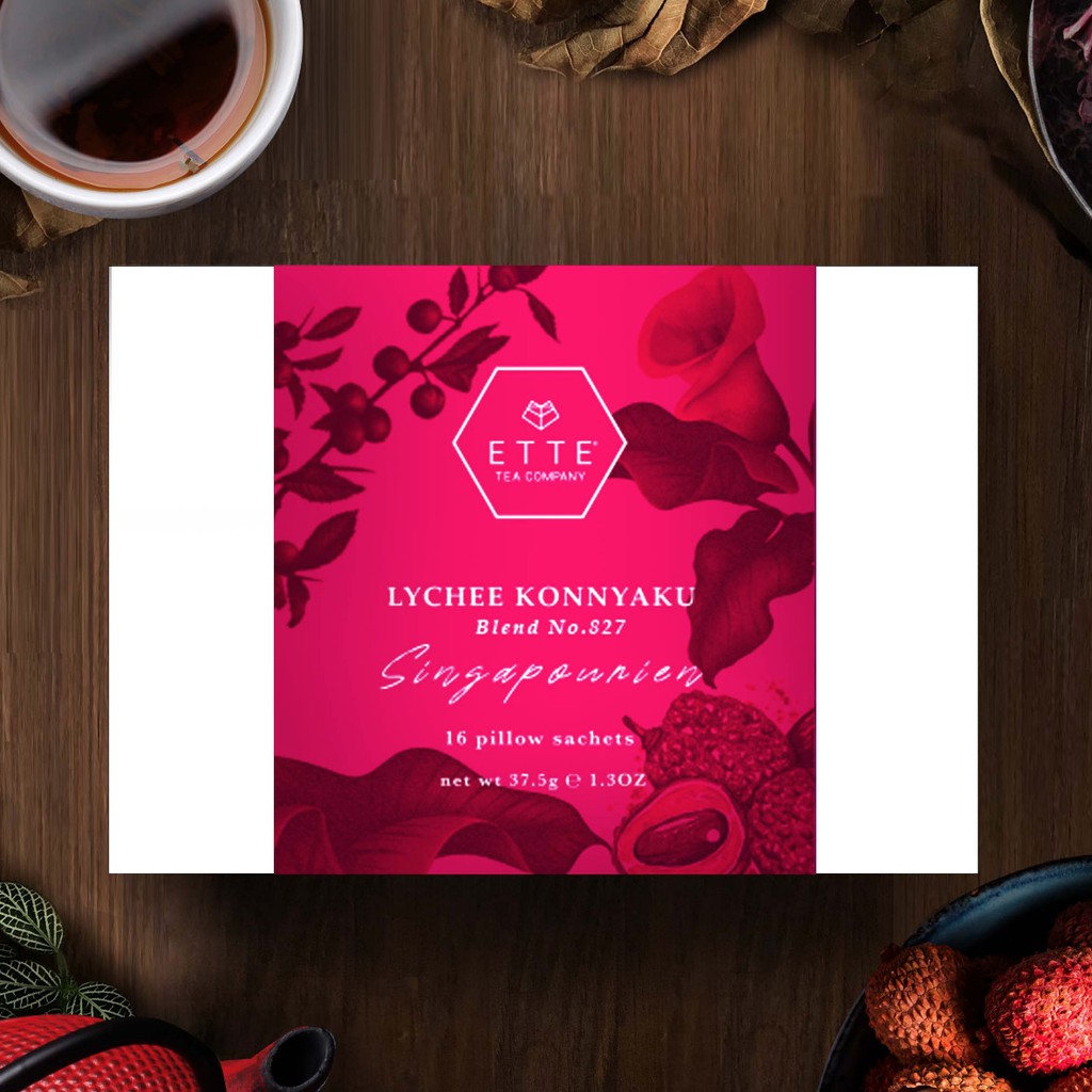 [ETTE TEA COMPANY] Lychee Konnyaku , Green Tea SINGAPOURIEN Collection ...