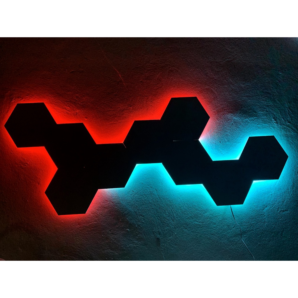 10mm thick hexagonal FORMEX panel with RGB and ARGB lights to decorate ...