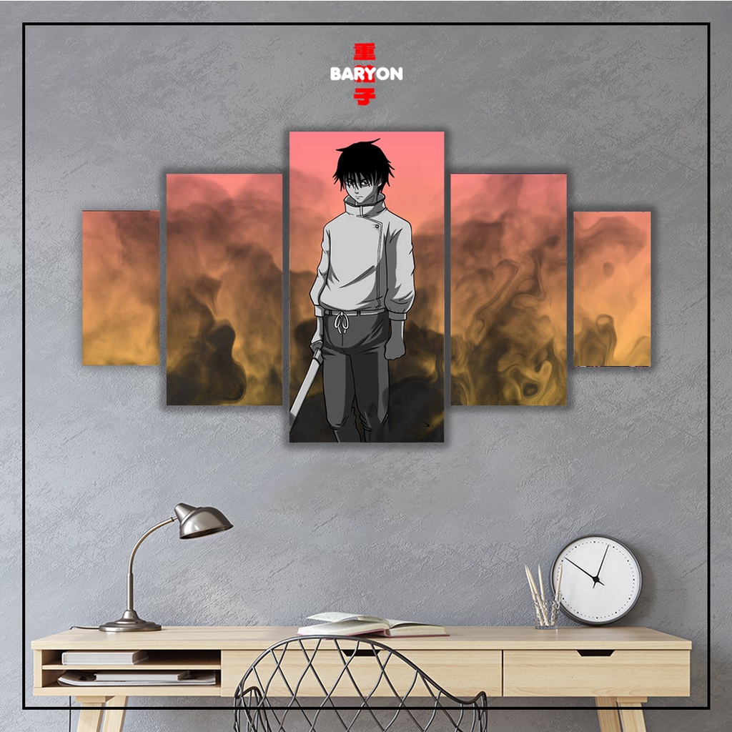 KAYU HIASAN DINDING Baryon Wall Decor JUJUTSU KAISEN YUTA OKKOTSU 1 Set ...