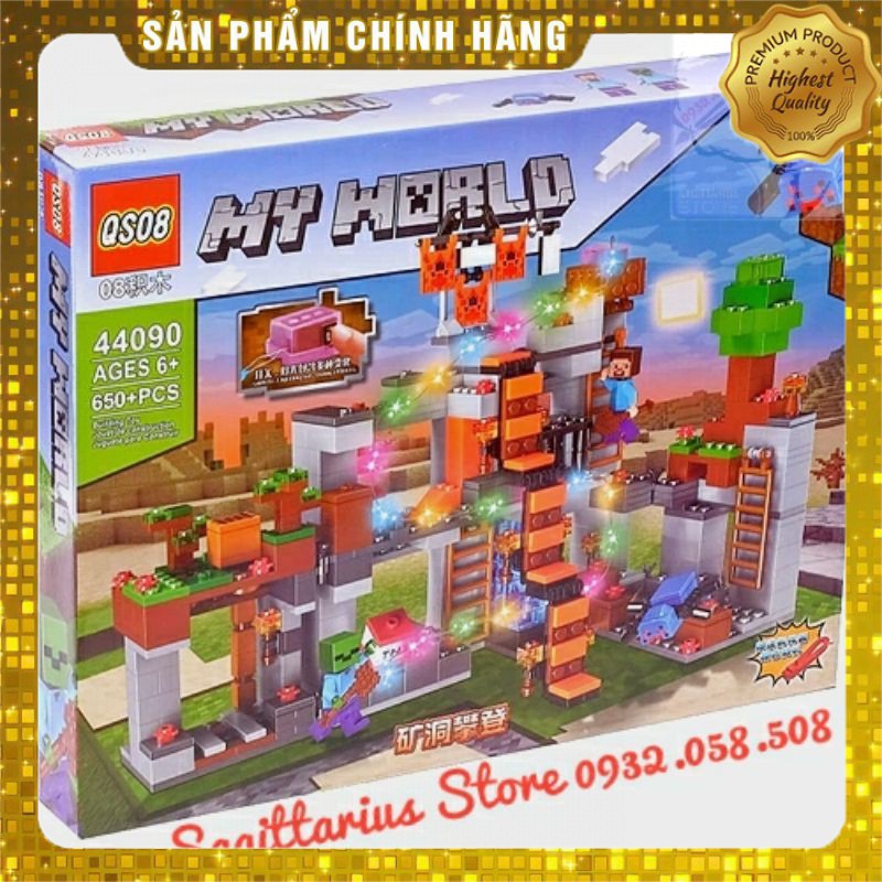 Lego QS08-44090 Minecraft City Assembly (650+ Pieces - With LED Light ...