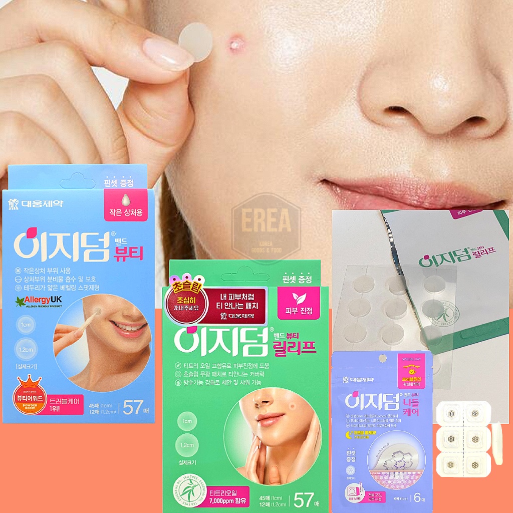 Easyderm acne patch Hydrocolloid patch Pimple microneedle | Shopee ...