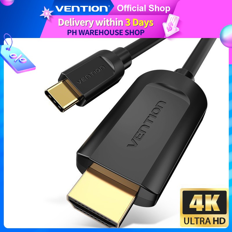 Vention Type C to HDMI 4K 30hz 60hz Converter USB C Adapter for Cellphone TV Video Cable typec ...