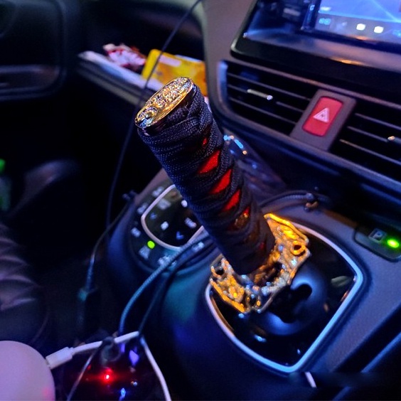 Universal 150MM/200MM JDM Katana Samurai Sword Shift Knob Shifter With ...