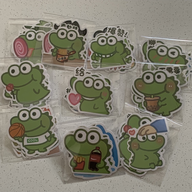 SANRIO KEROKEROKEROPPI KEROPPI WATERPROOF STICKER PACK | Shopee Singapore