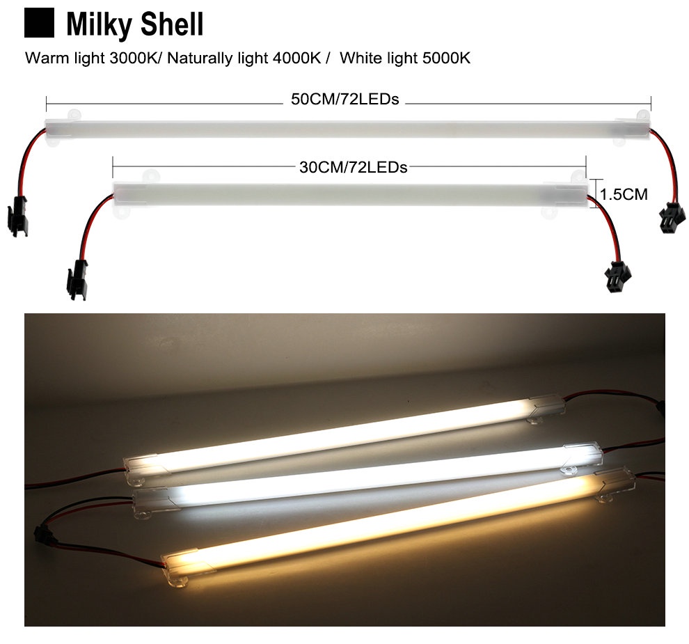 5PCs LED Tube Light 220V High Brightness 2835 30cm 50cm 72LEDs LED Bar ...