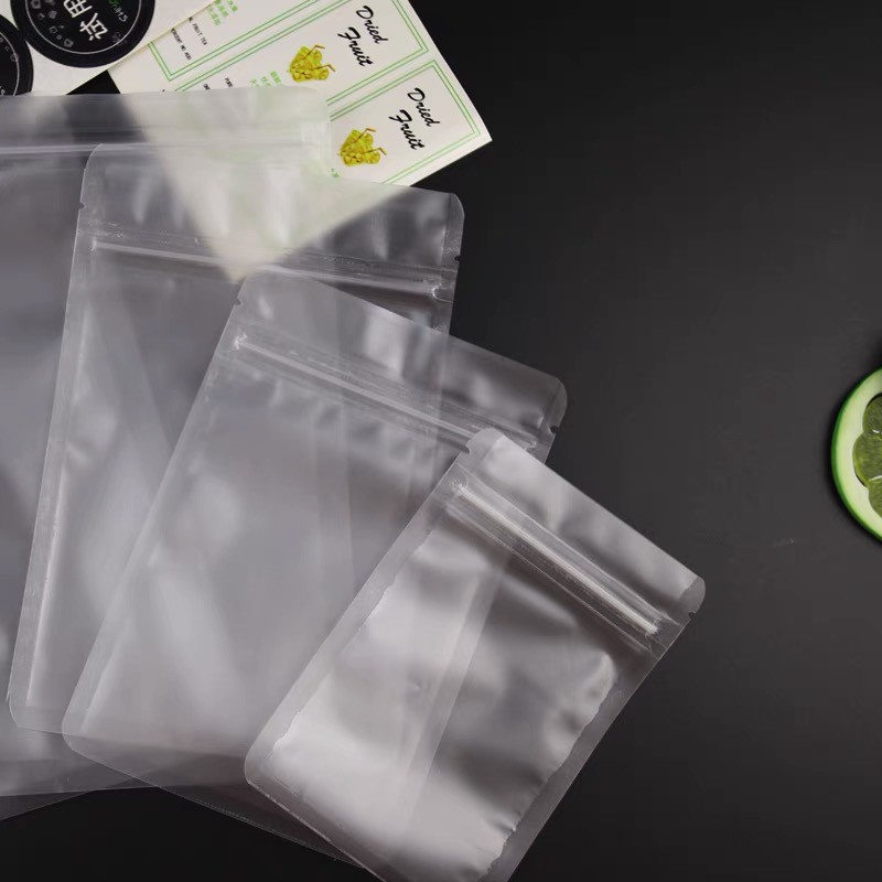 Zipper Bag 8x12cm Plastic Bag Ziplock Matte (100pcs) | Shopee Singapore