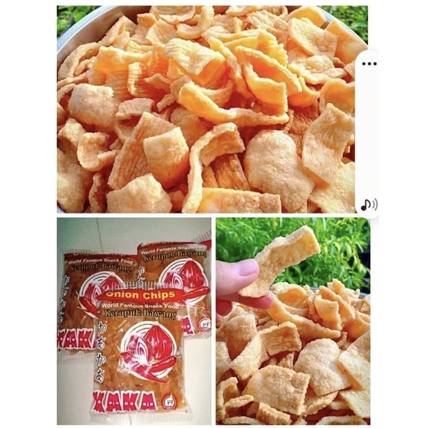 Kaka Kerupuk bawang mentah 300g (onion chips raw)-bundle of 2 | Shopee ...