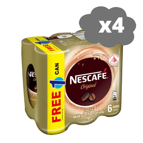 NESCAFE Original Can 4(6x240ml) - Carton (5+1) | Shopee Singapore