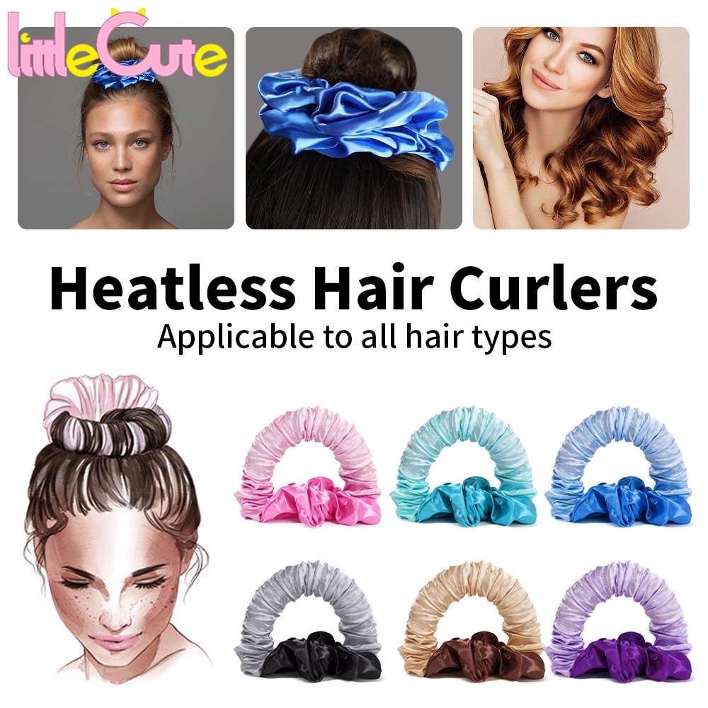 1Pc Lazy Soft Heatless Curling Headband /PortableWavy Bundles Scrunchie ...