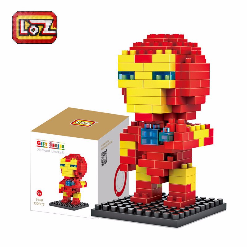 Lego Mini - LOZ Diamond Block | Ironman | Action Figures | Avenger ...