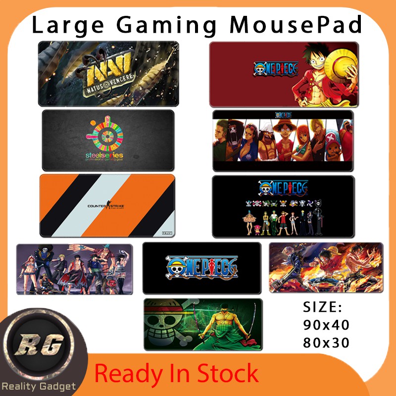 LUFFY/ONEPEICE/ZORO/STEELSREIES/CSGO/NAVI/ACE Gaming Mouse Pad Extra ...