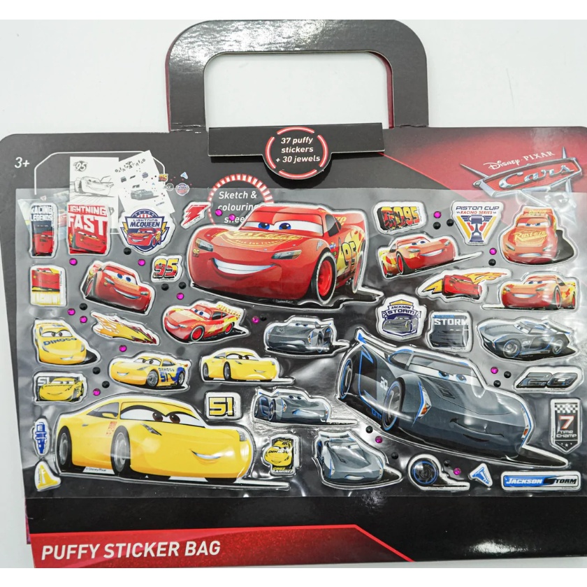 Cars: Puffy Sticker Carry Along Colouring Set | Shopee Singapore
