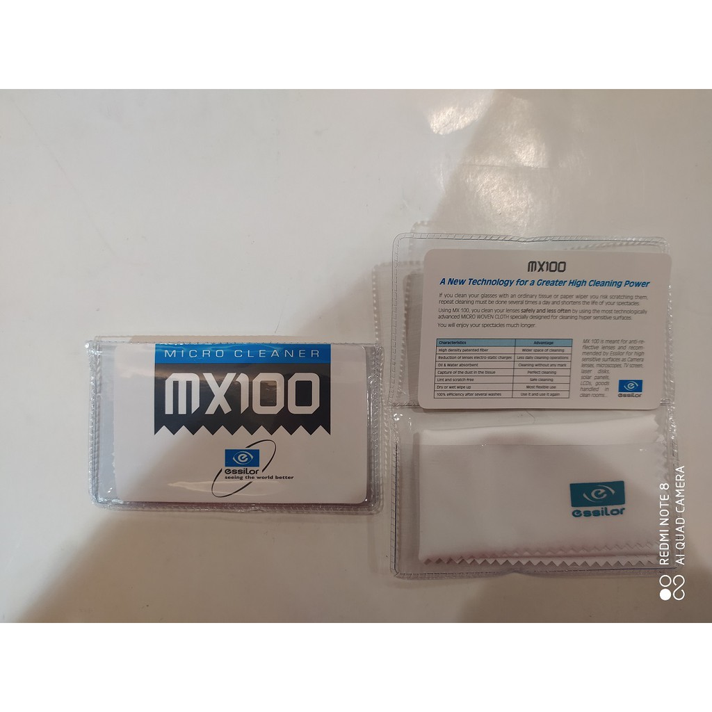 Essilor MX 100 Micro Cleaner Cleaning Cloth | Shopee Singapore