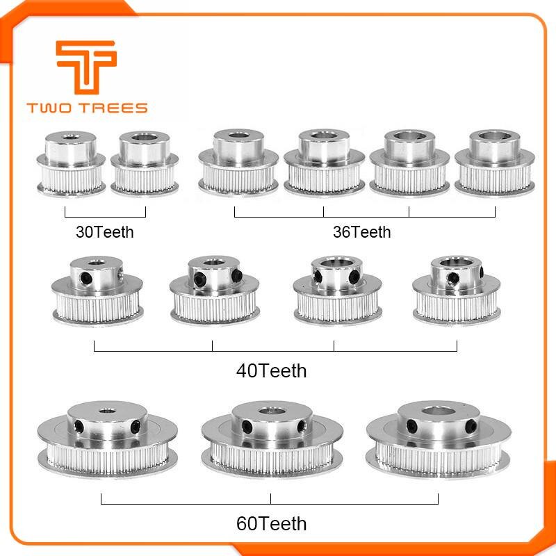 1pcs New GT2 Timing Pulley 30 36 40 60 Tooth Wheel Bore 5mm 8mm ...