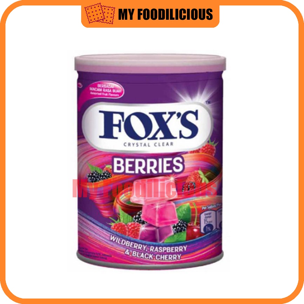 FOX'S Crystal Clear Fruits / Berries / Fruity Mint Candy Tin 180gm ...