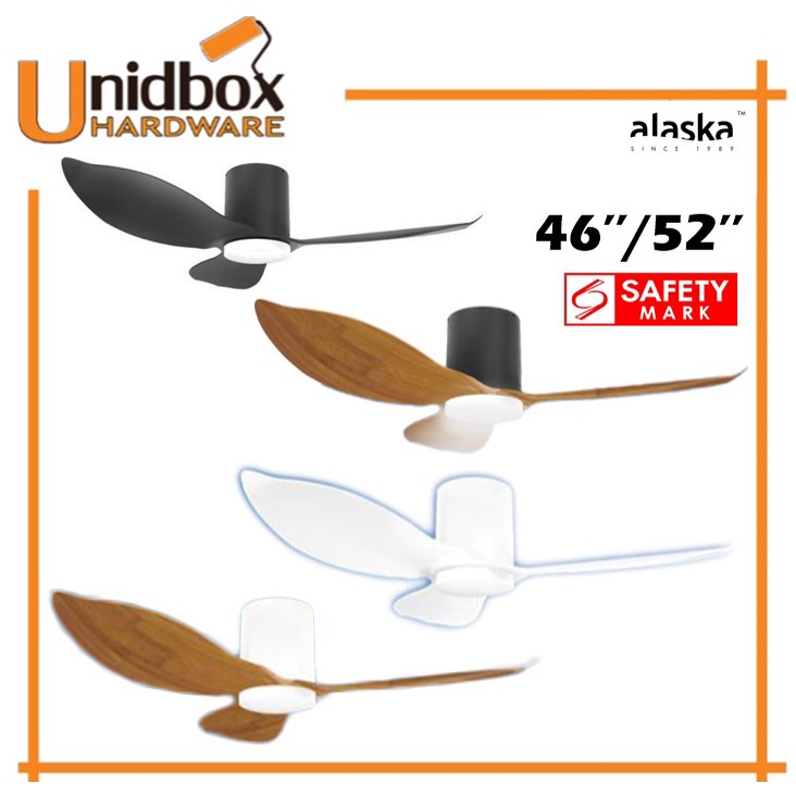 ALASKA Ceiling Fan Hyson 46inch 52inch 3Blades DC Motor 20W LED ...