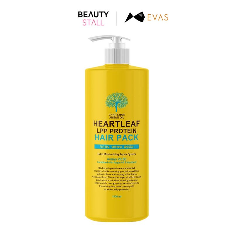 EVAS Char Char Heartleaf LPP Protein Hair Pack 1500ml | Shopee Singapore