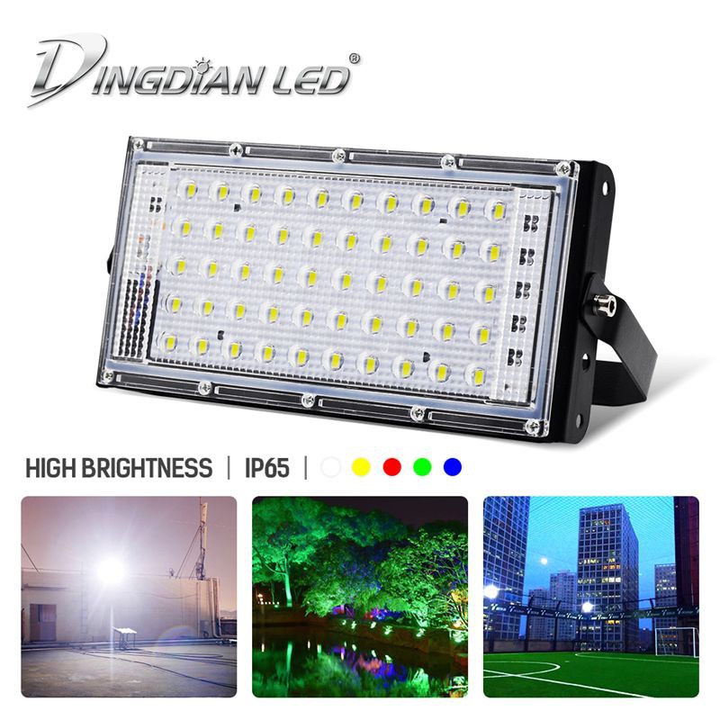 LED IP66 RGB Flood Lights Multi Color 50W Super Brightness outdoor ...