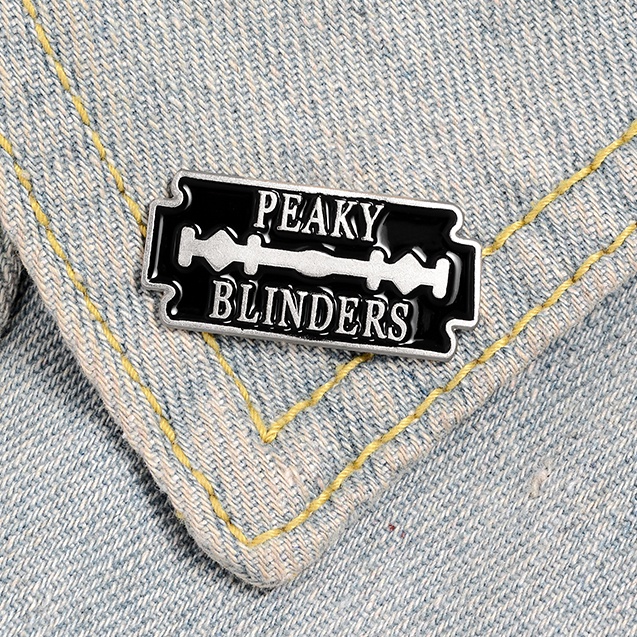 Razor Blade Enamel Pin Picky Brooches Badge Bag Shirt Lapel Pin Buckle ...