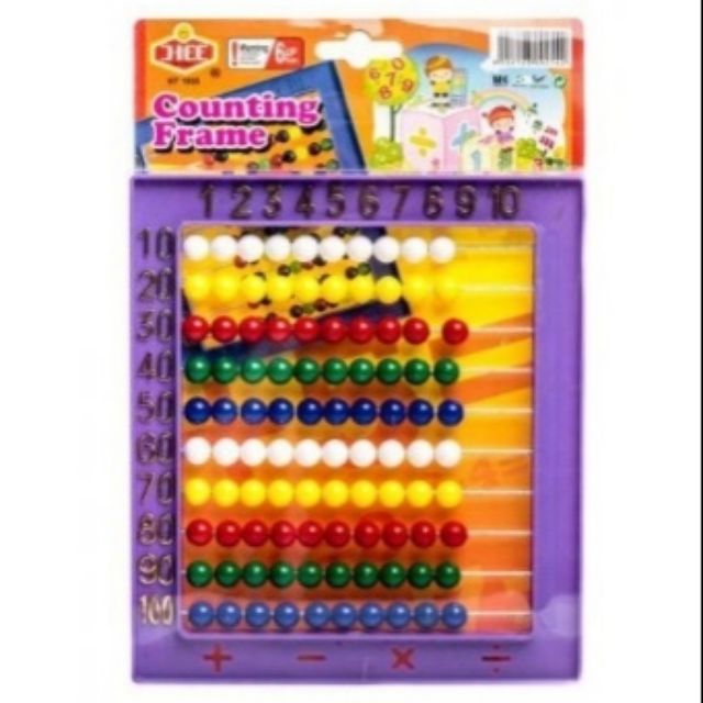 Multicolor Kids Abacus/Counting Frame (7" x 8") | Shopee Singapore