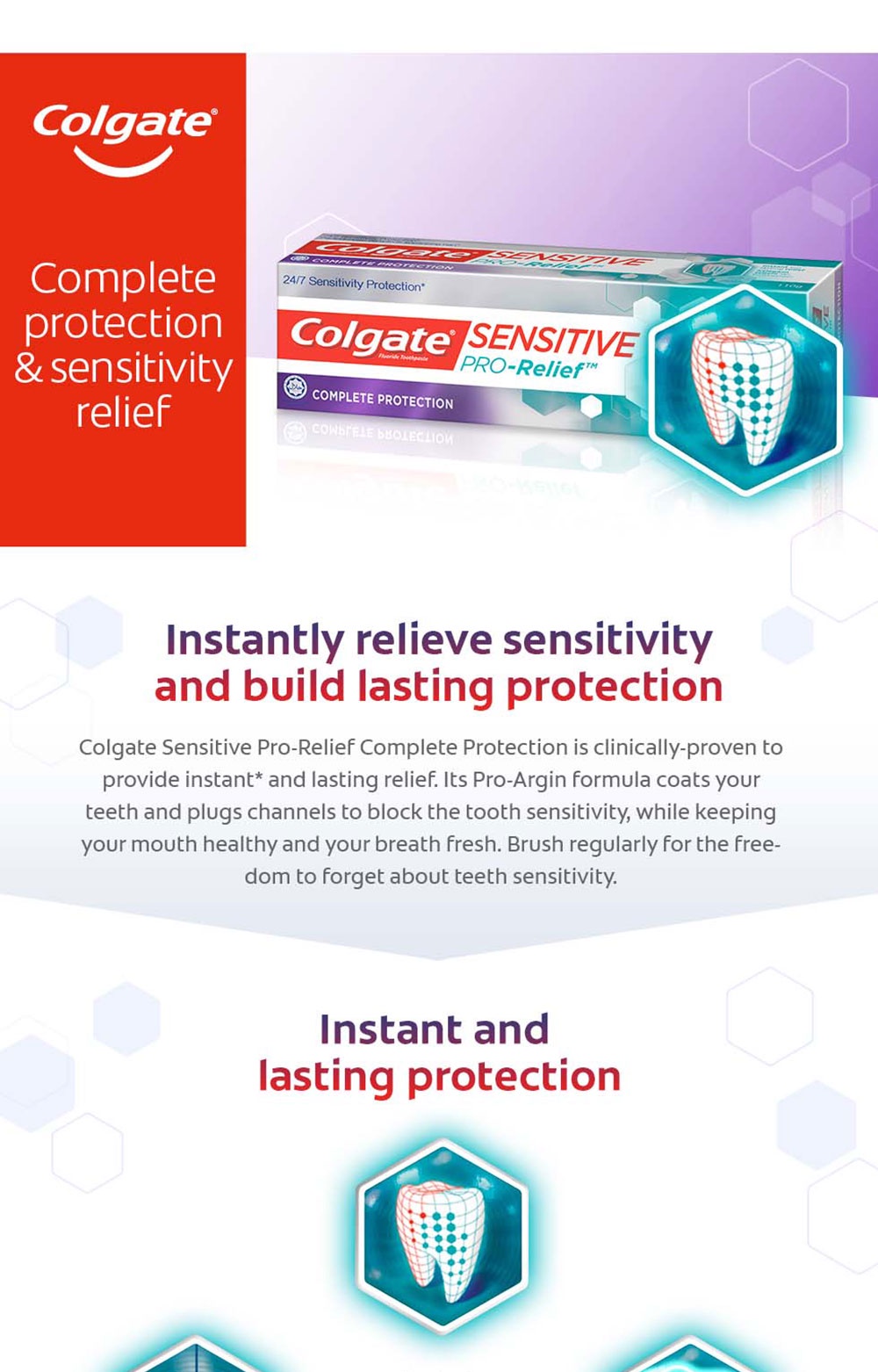 Colgate Sensitive Pro Relief Complete Protection Toothpaste 110g ...