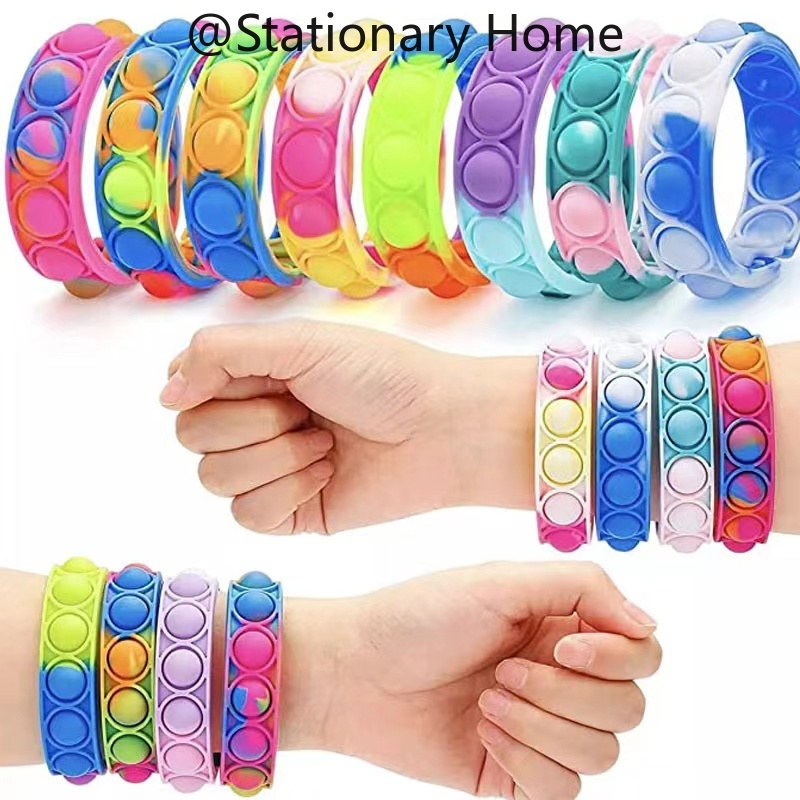 Push Pop Fidget Toy Children Fidget Toys Bubble Dimple Bracelets Toys ...