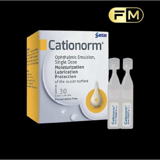 Cationorm Ophthalmic Emulsion (0.4ml x 30's) [EXP: 03/2023] | Shopee ...