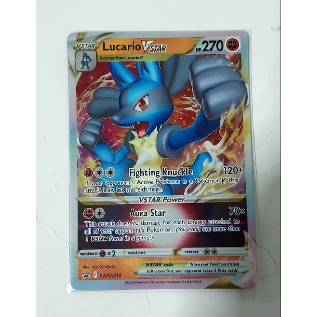 Pokemon lucario vstar promo swsh214 card | Shopee Singapore