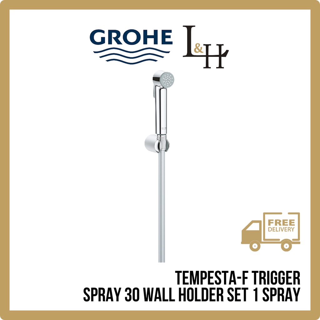 GROHE Tempesta-F Trigger Spray 30 Wall Holder Set 1 Spray, Available in Chrome | Shopee Singapore