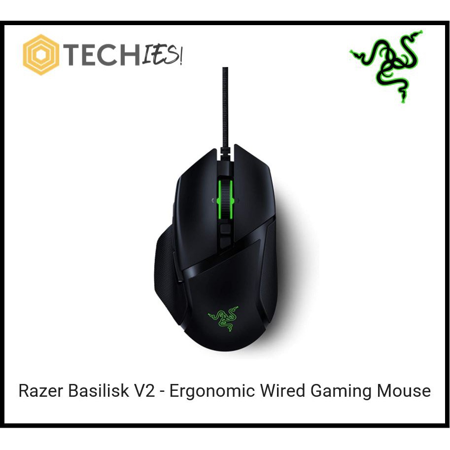 Razer Basilisk V2 - Ergonomic Wired Gaming Mouse | Shopee Singapore