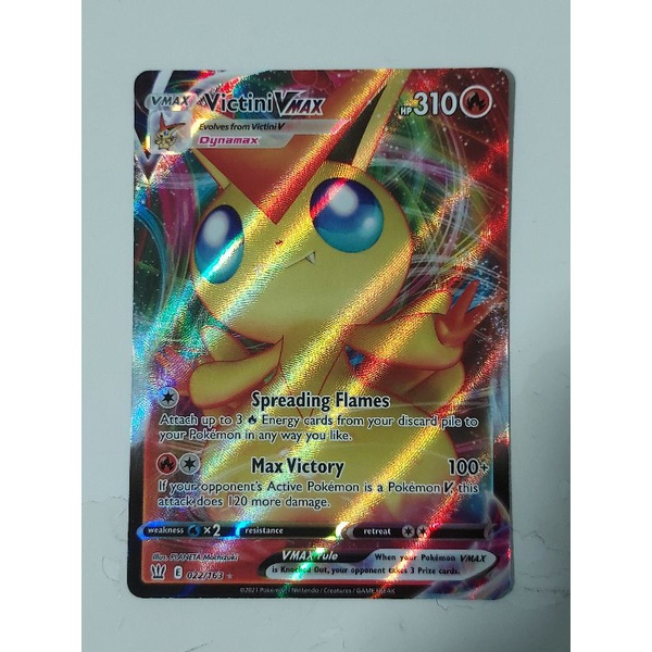 Pokemon victini vmax battlestyle card | Shopee Singapore