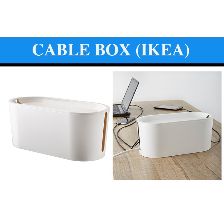 Cable Management Box Ikea (White) | Shopee Singapore